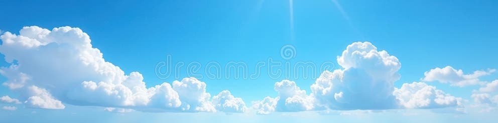 Vast Blue Sky, Fluffy White Clouds, Boundless Freedom , Weather, White ...
