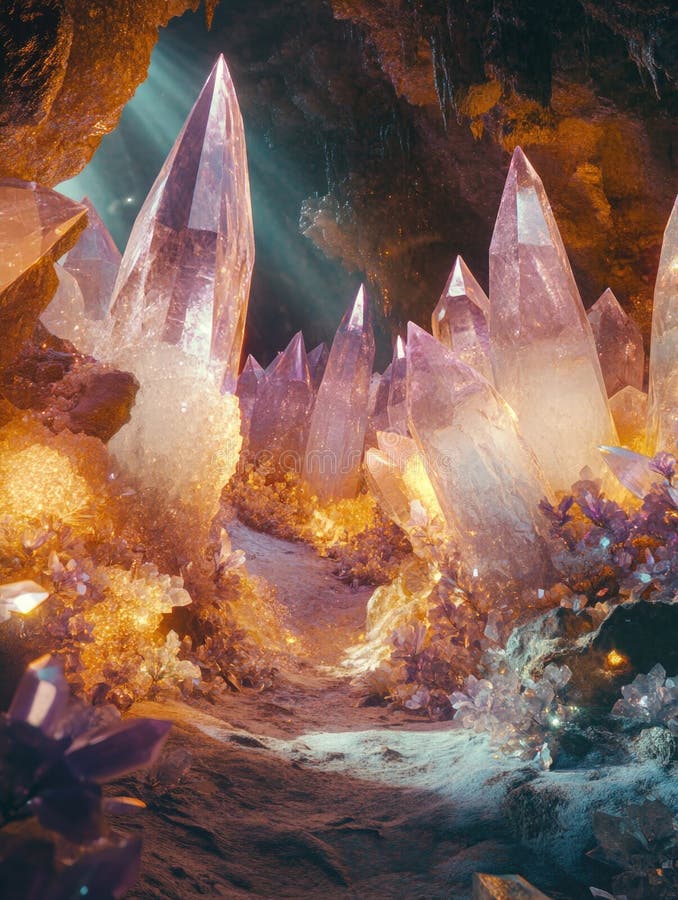 Crystal Cavern stock photo. Image of formation, crystalline - 381998966