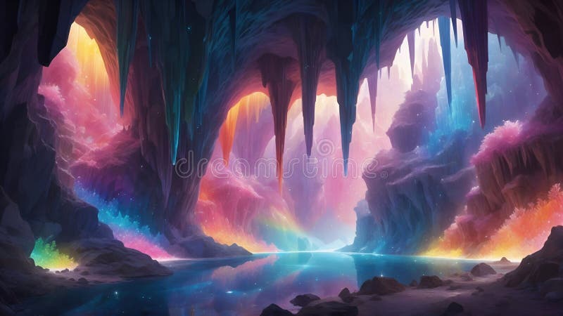 A Vast Cavern Made of Luminous Crystals that Refract Light into ...