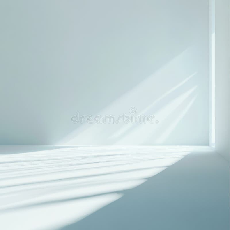 Vast Clean Space with Soft Light and Shadows for Background Use Stock ...