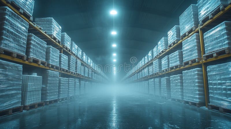 Vast Cold Storage Warehouse Designed for Efficient Logistics and ...
