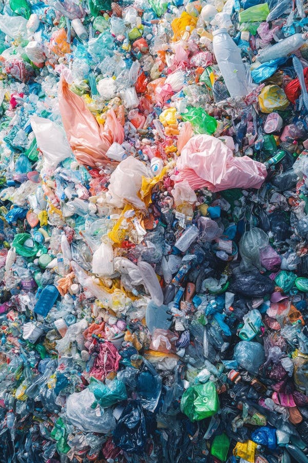 A Vast Collection of Discarded Plastic Items Covers the Ground ...
