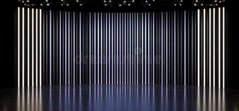 A Vast, Dimly Lit Futuristic Sci-fi Chamber with a Large Hall ...