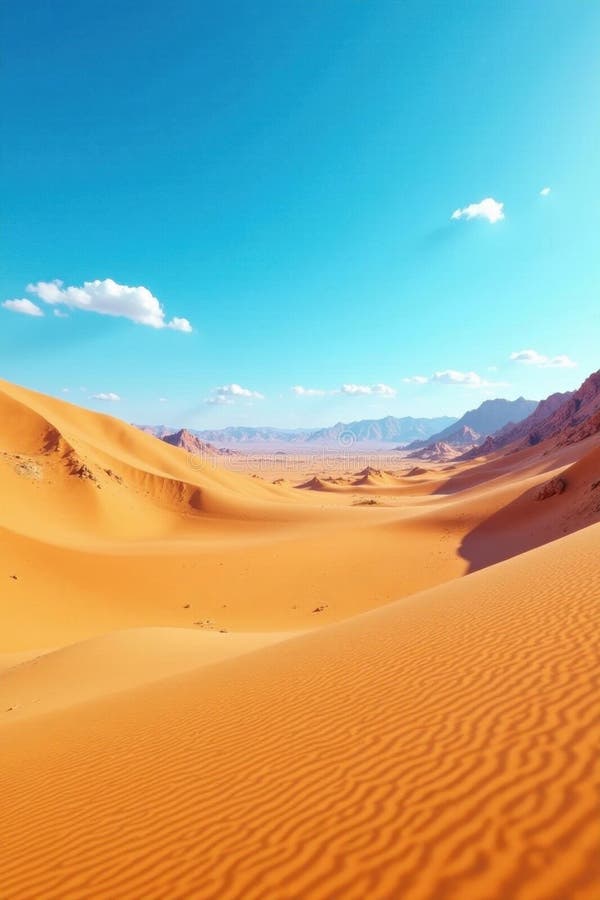 Vast, Empty Desert Landscape, Clear Sky, Copy Space, Design, Emptiness ...