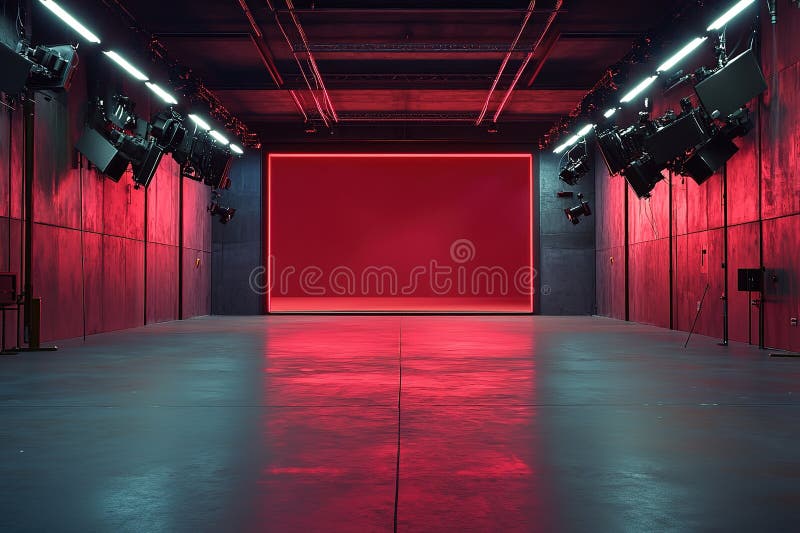 Hollywood Glamour: Empty Film Studio Set, Ready for Action! Cameras ...