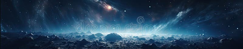 Vast, Empty Outer Space, Where Infinite Darkness. AI Generative Stock ...