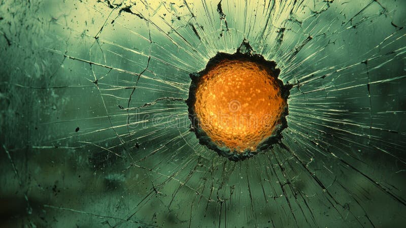 In Vast Empty Void Glowing Singularity Radiates Infinite Energy ...