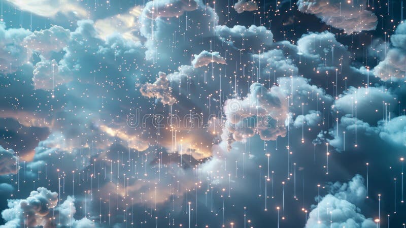 A Vast and Everexpanding Network of Virtual Clouds Packed with Endless Rows of Ones and Zeros ...