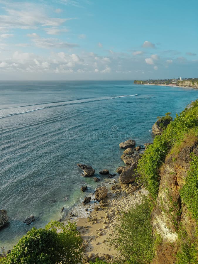 The Vast Expanse of the Ocean South of the Island of Bali Stock Photo ...