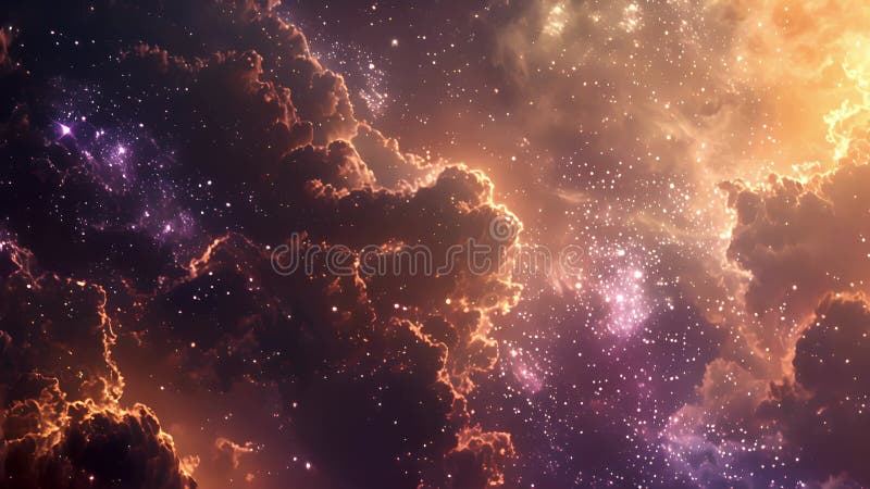 A Vast Expanse of Sparkling Particles Enveloped the Night Sky Creating ...
