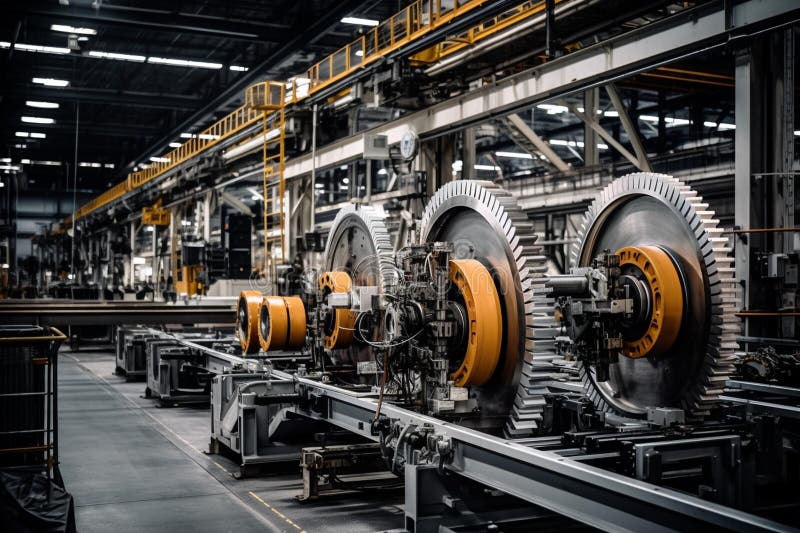 Vast Facility Full of Industrial Machinery, Featuring Numerous Machines ...