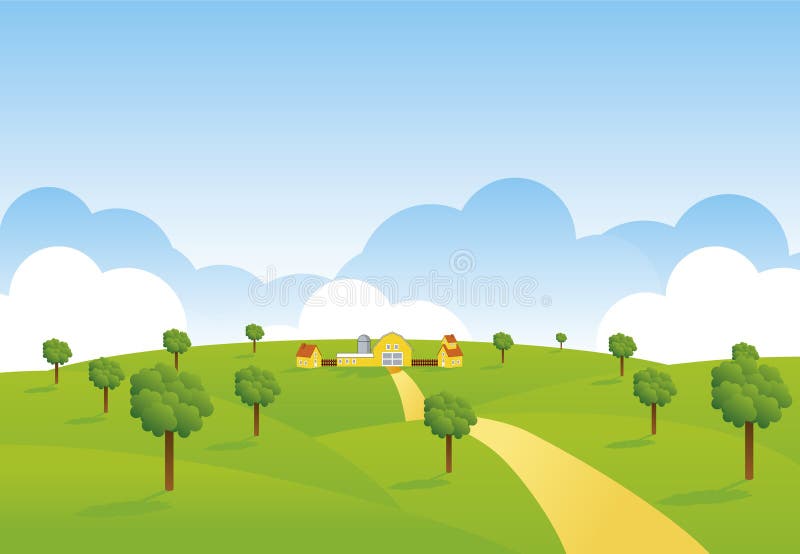Vast Land stock illustration. Illustration of country - 8672044