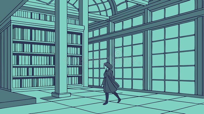 Vast Library Interior, Literary Sanctuary, Vector Design Generative AI Stock Vector ...
