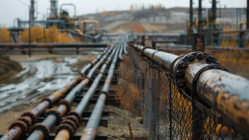 The Vast Network of Pipes and Tanks that are Used To Extract and ...