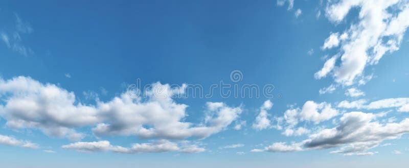 The Vast Open Sky with Fluffy White Clouds on a Sunny Day.AI Generated ...