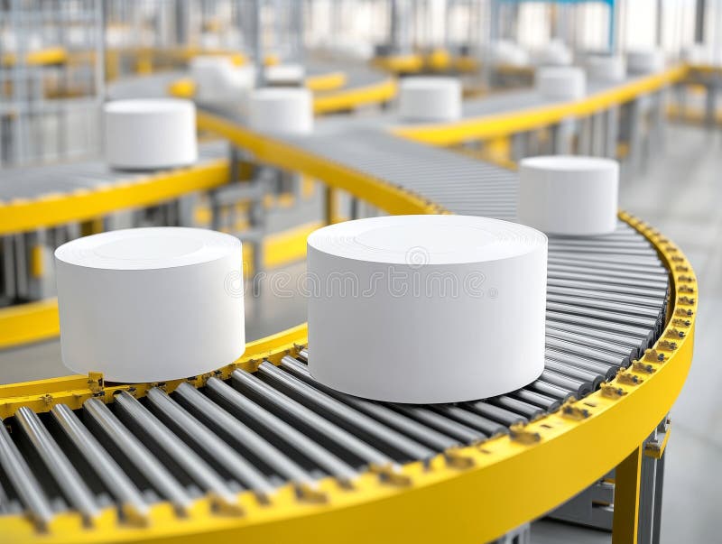 A Vast Paper Mill with Automated Processing of Large Paper Rolls ...