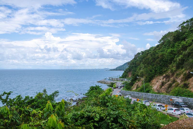 The Vast Sea View and the Blue Sky Stock Image - Image of shore, nature ...
