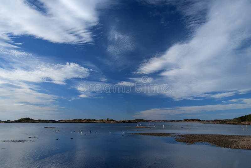Vast sky stock image. Image of ocean, scattered, interesting - 62748341