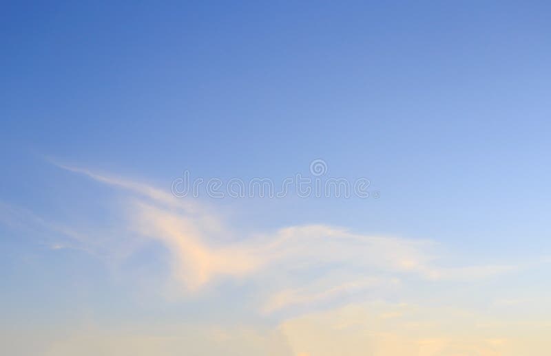 The Vast Sky and the White Clouds Float in the Sky. Stock Image - Image ...