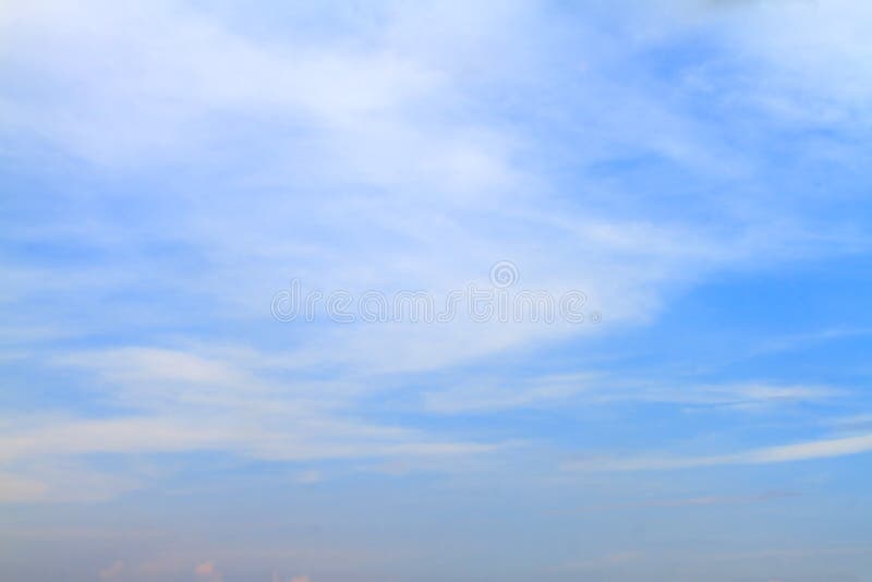 The Vast Sky and the White Clouds Float in the Sky. Stock Photo - Image ...