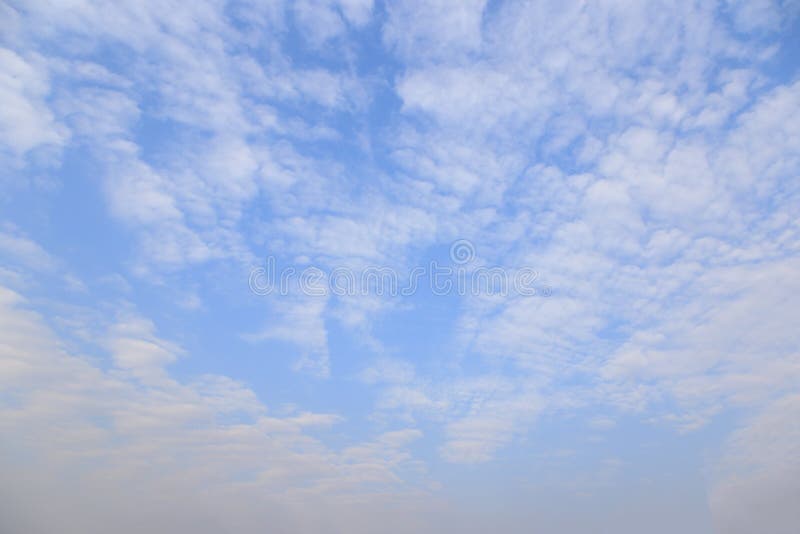 The Vast Sky and the White Clouds Float in the Sky. Stock Image - Image ...