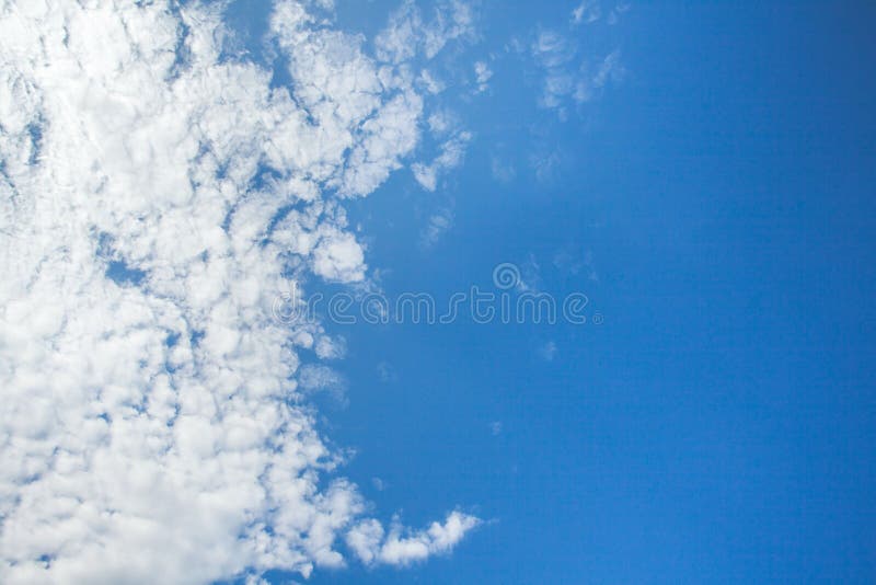 The Vast Sky and the White Clouds Float in the Sky Stock Photo - Image ...