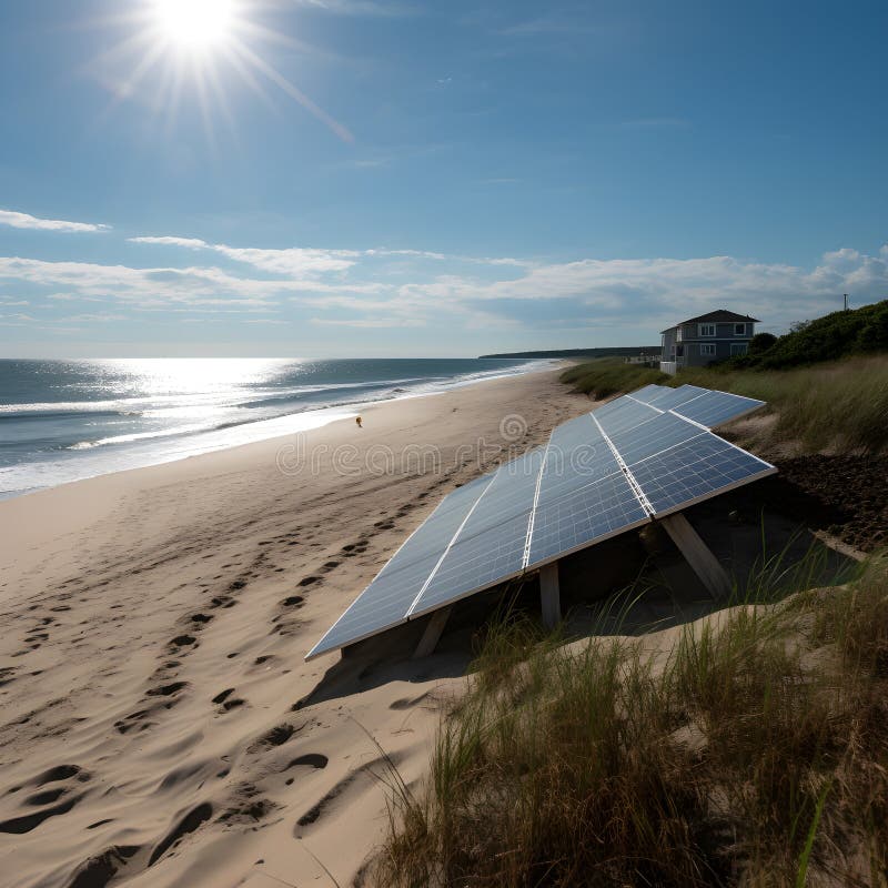 Vast Solar Farm Stretching Across an Expansive Desert Landscape. the ...