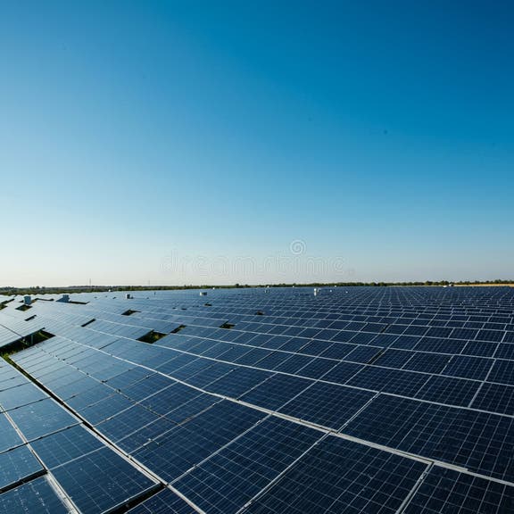 Vast Solar Panel Array Stretches Across the Landscape, Capturing ...