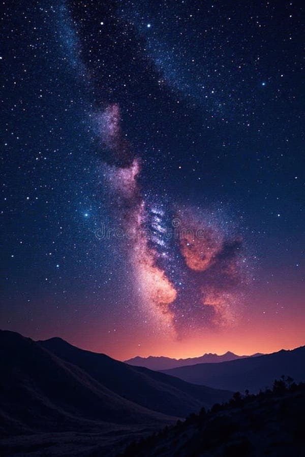 Vast, Star Studded Night Sky, Cosmic Dust Visible , Nebula, Celestial ...