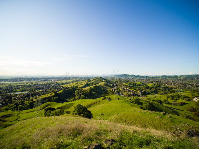 Vast View Hilly Landscape At Coastal Region In Australia By Sunset ...