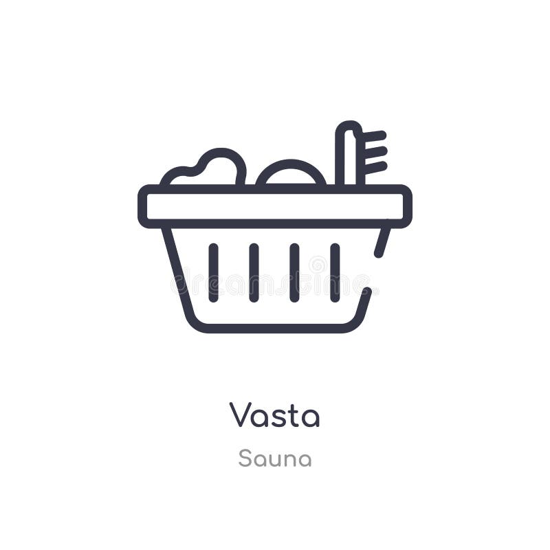 Vasta Outline Icon. Isolated Line Vector Illustration from Sauna ...