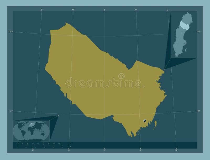 Vasterbotten, Sweden. Solid. Capital Stock Illustration - Illustration ...