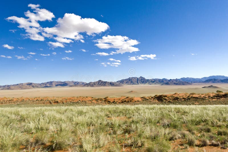 Vastness in Namibia stock photo. Image of blue, grass - 26964864