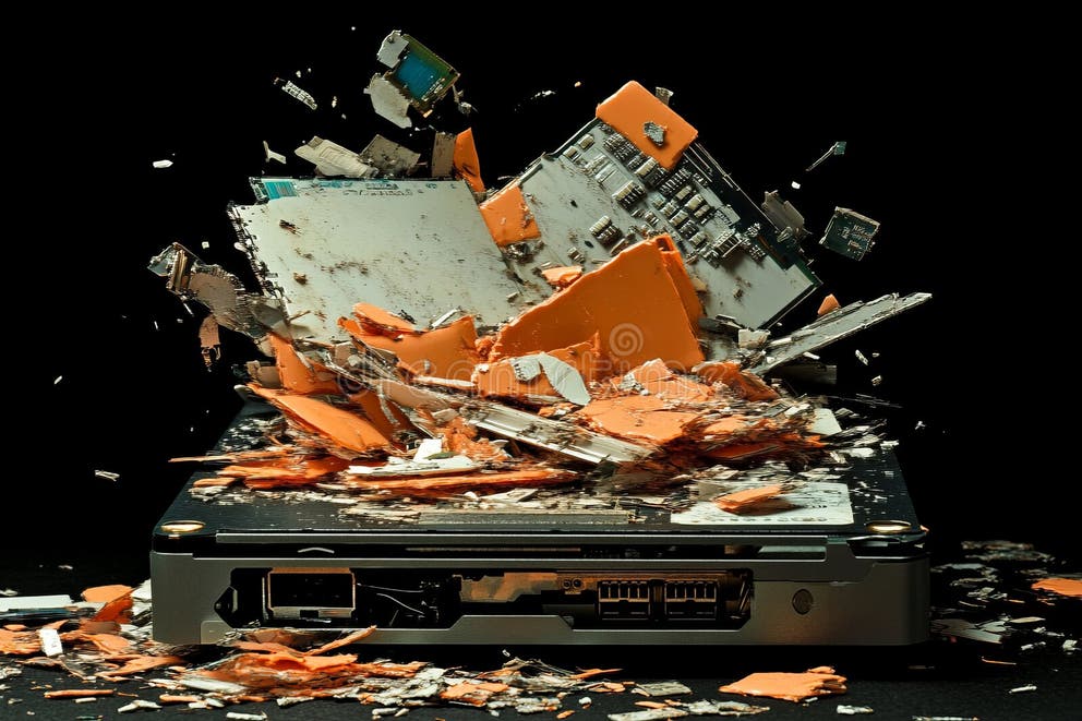 In the Vastness of Space, the Old Hard Disk Drive is Breaking Down ...