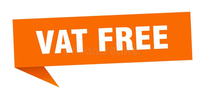 Vat Free Banner. Vat Free Speech Bubble Stock Vector - Illustration of ...