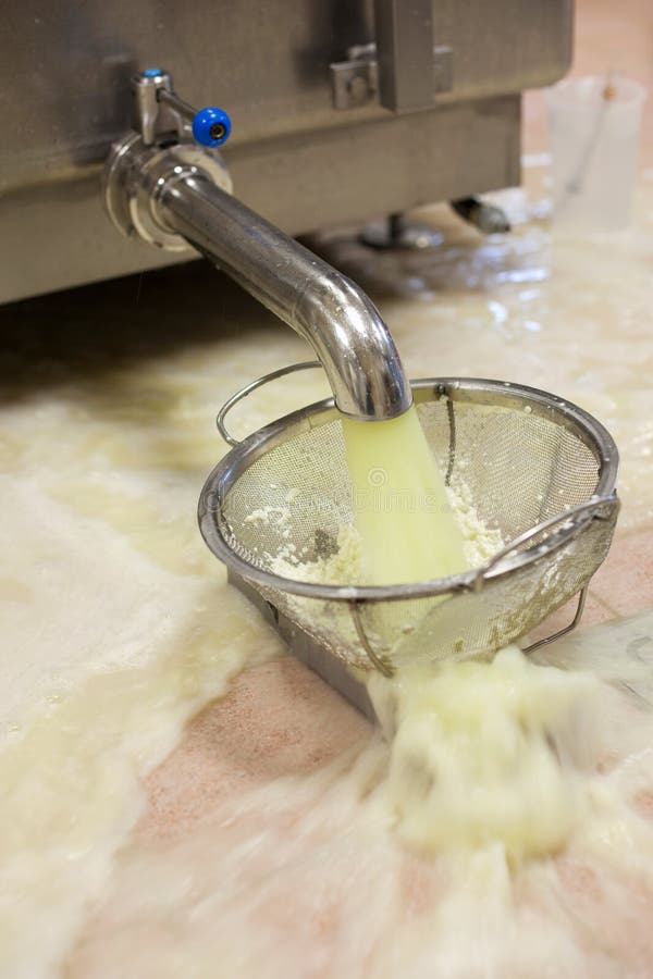 Vat Machine Draining Whey in a Cheesemaker Shop Stock Image - Image of ...