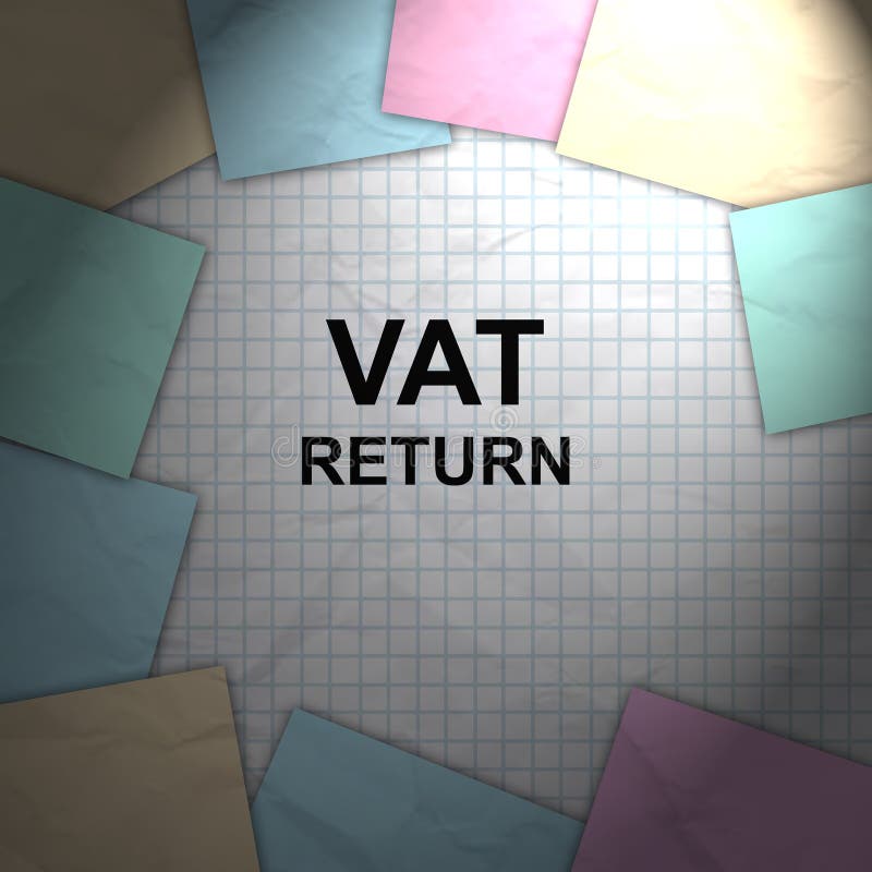 VAT RETURN Words on Paper. Business Finance Concept Stock Illustration ...