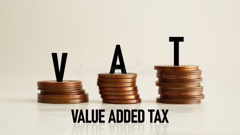VAT Value Added Tax is Shown Using the Text Stock Photo - Image of ...