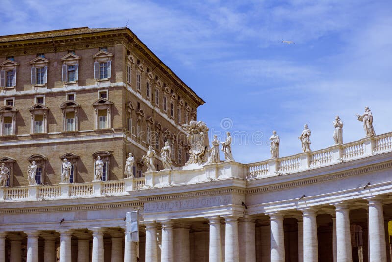Vatican Architecture Roofs Monuments and Sculptures of Ancient Times ...