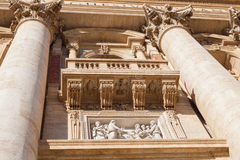 Vatican building facade editorial stock image. Image of blue - 139254234