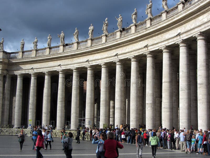 Vatican City Columns editorial photography. Image of city - 27394967