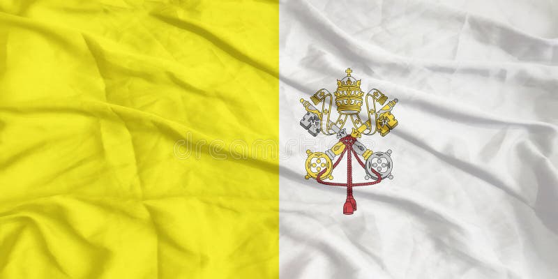 Vatican City Flag Waving Close Up Stock Photo - Image of sign, flags ...
