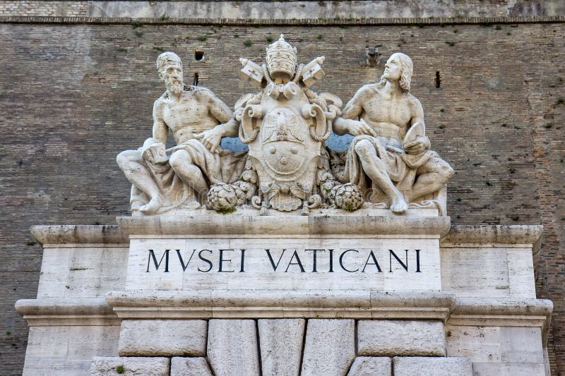 Vatican City, Vatican Museum Main Door. Editorial Image - Image of ...