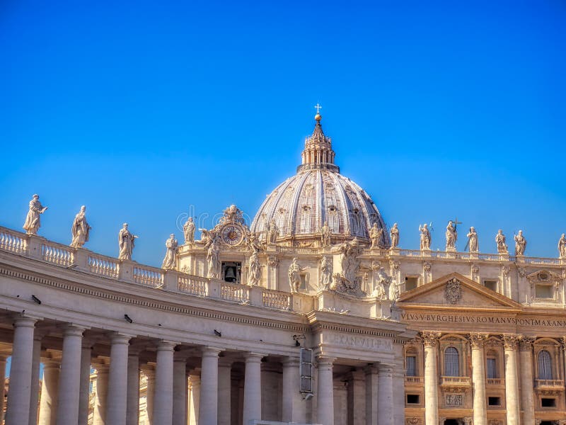 Vatican Domes at Daytime, Rome, Italy Stock Image - Image of tourism ...