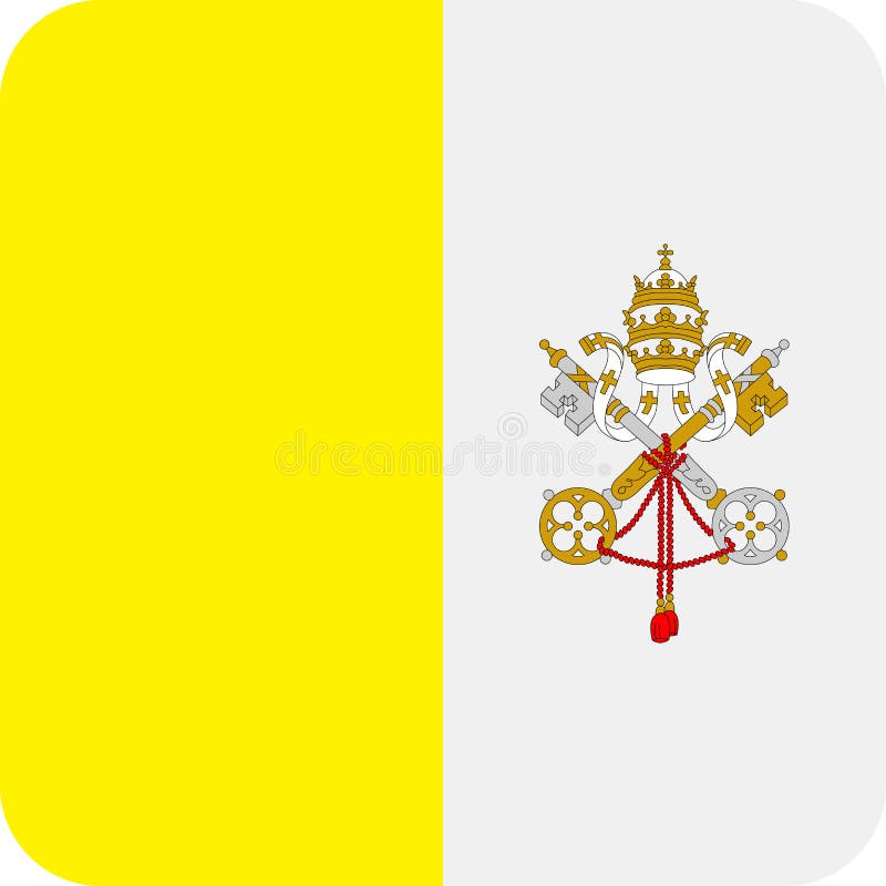 Vatican Flag Vector Round Flat Icon Editorial Photography ...