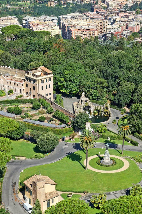 Vatican Gardens in Rome,Italy Stock Photo - Image of italian, basilica ...