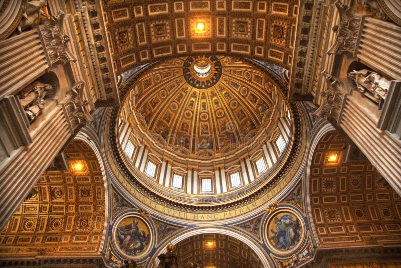 Vatican Inside Michelangelo S Dome Rome Editorial Photography - Image ...