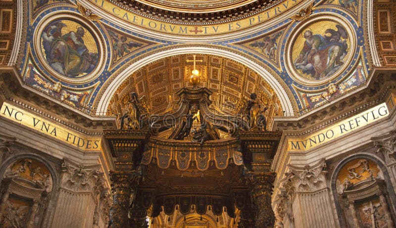 Vatican Inside Rome Italy editorial photography. Image of cathedral ...