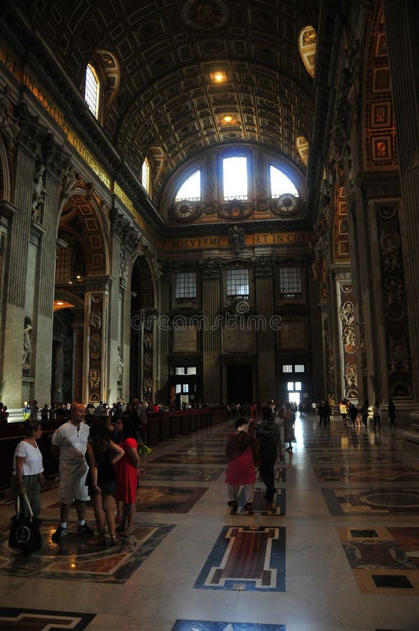 Vatican interior view editorial image. Image of christian - 46991235