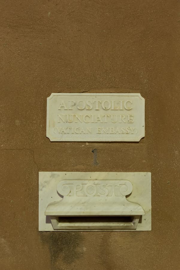 Vatican mail box in Jaffa stock image. Image of jaffa - 177119013